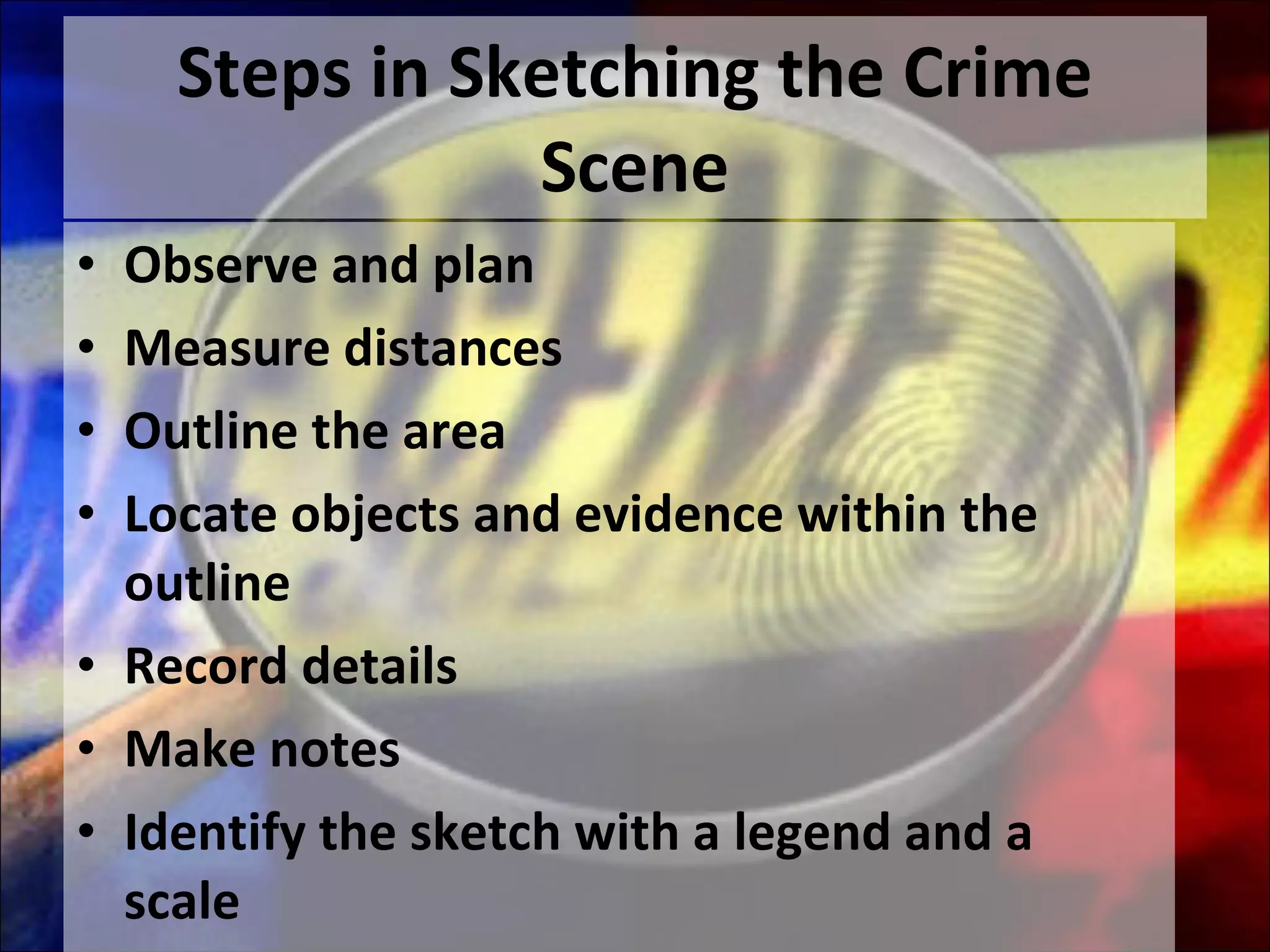 Crime scene sketching basics | PPT