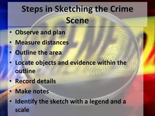 Crime scene sketching basics | PPT