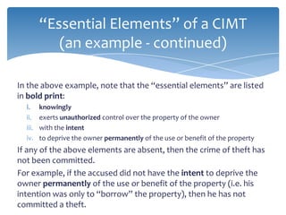 Crimes Involving Moral Turpitude (CIMTs) | PPTX