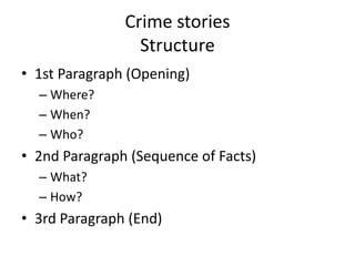 Crime stories | PPT