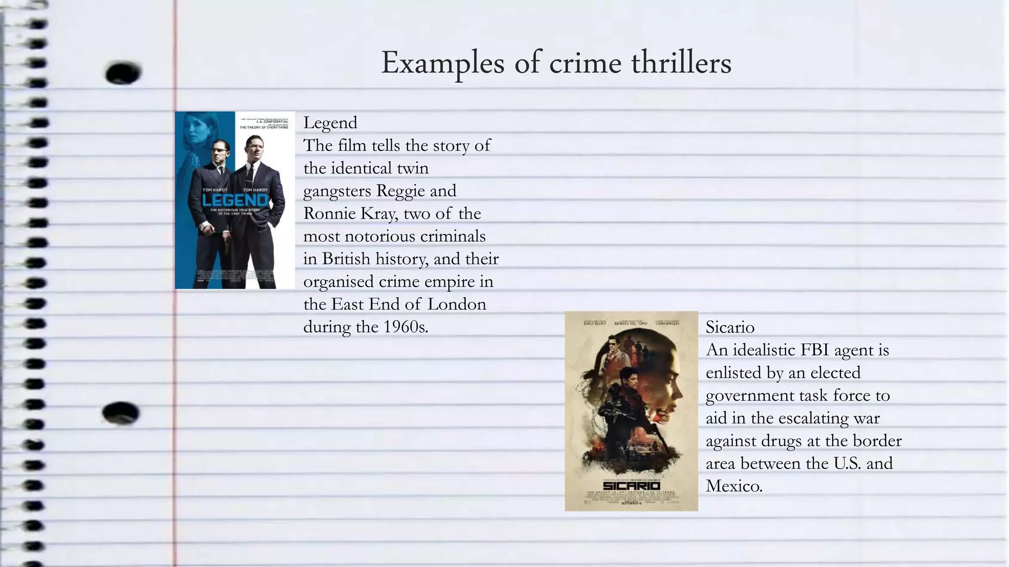 Crime thriller | PPTX