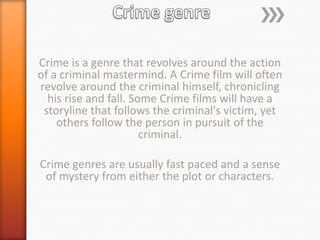 Crime & thriller genre | PPTX
