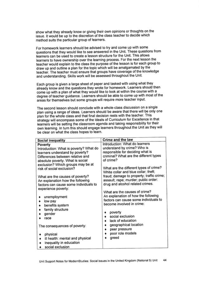 Crime topics outline | PDF