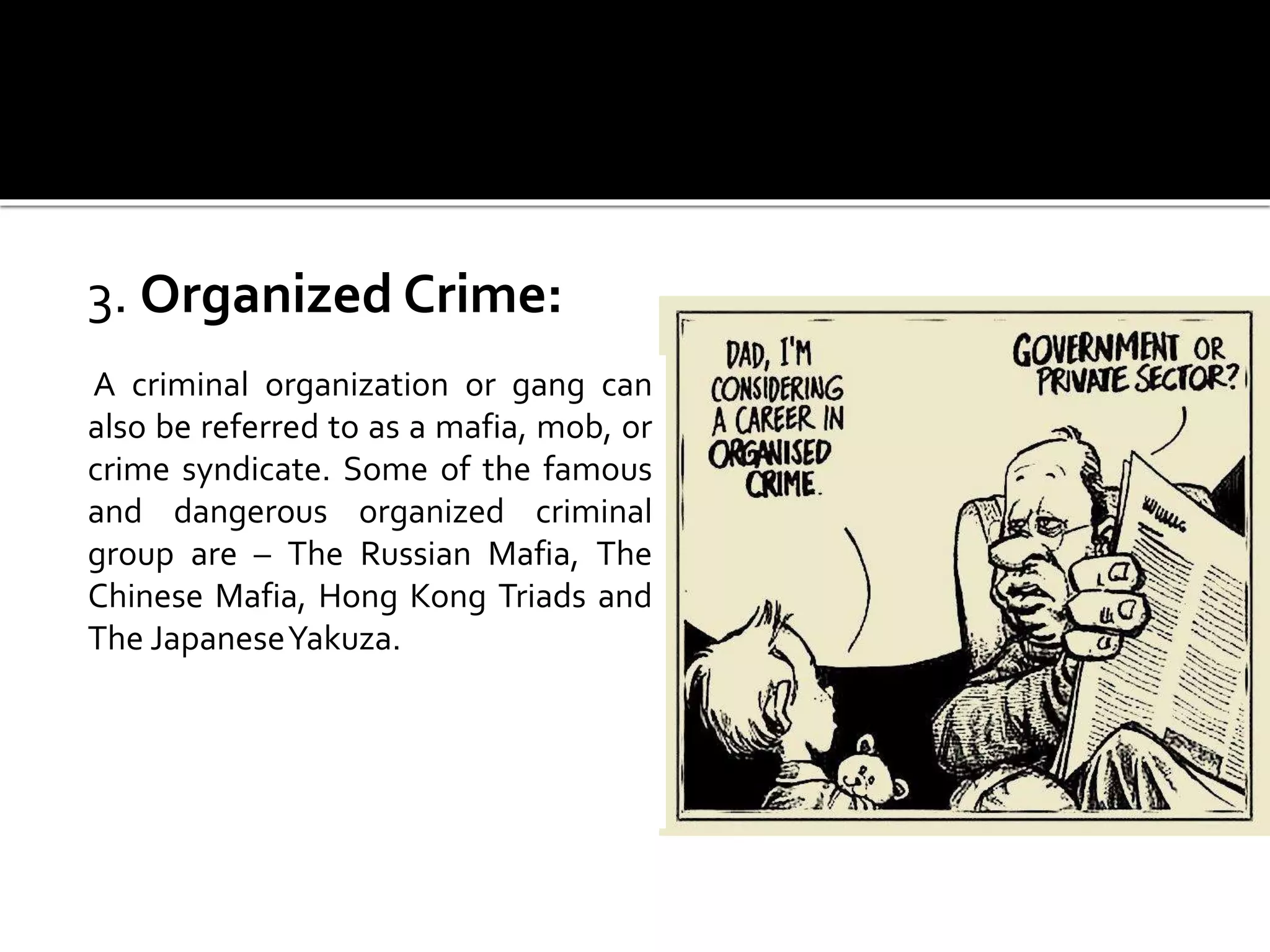 A Presentation on Crime and its classification | PPTX
