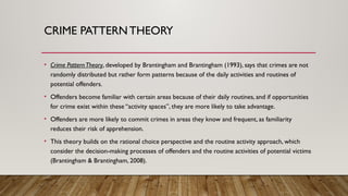 Crime Typologies lecture slides with examples | PPTX