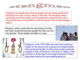 Crimewatch UK - What crime was like in Early Modern Times by Qasim Khan ...