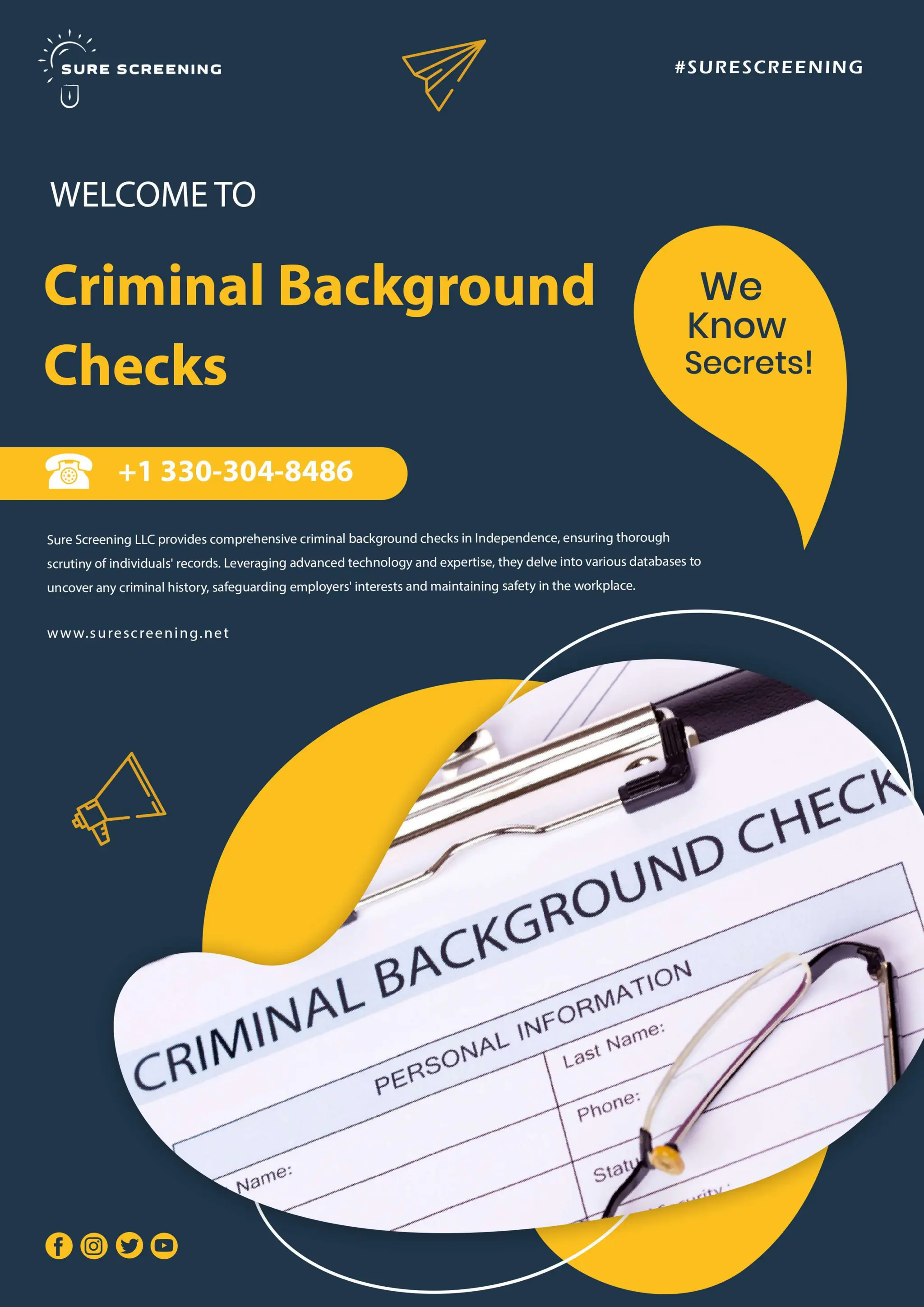 Criminal Background Checks in Independence - Sure Screening LLC | PDF