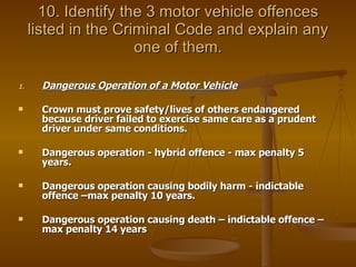 Criminal Code Test Review | PPT