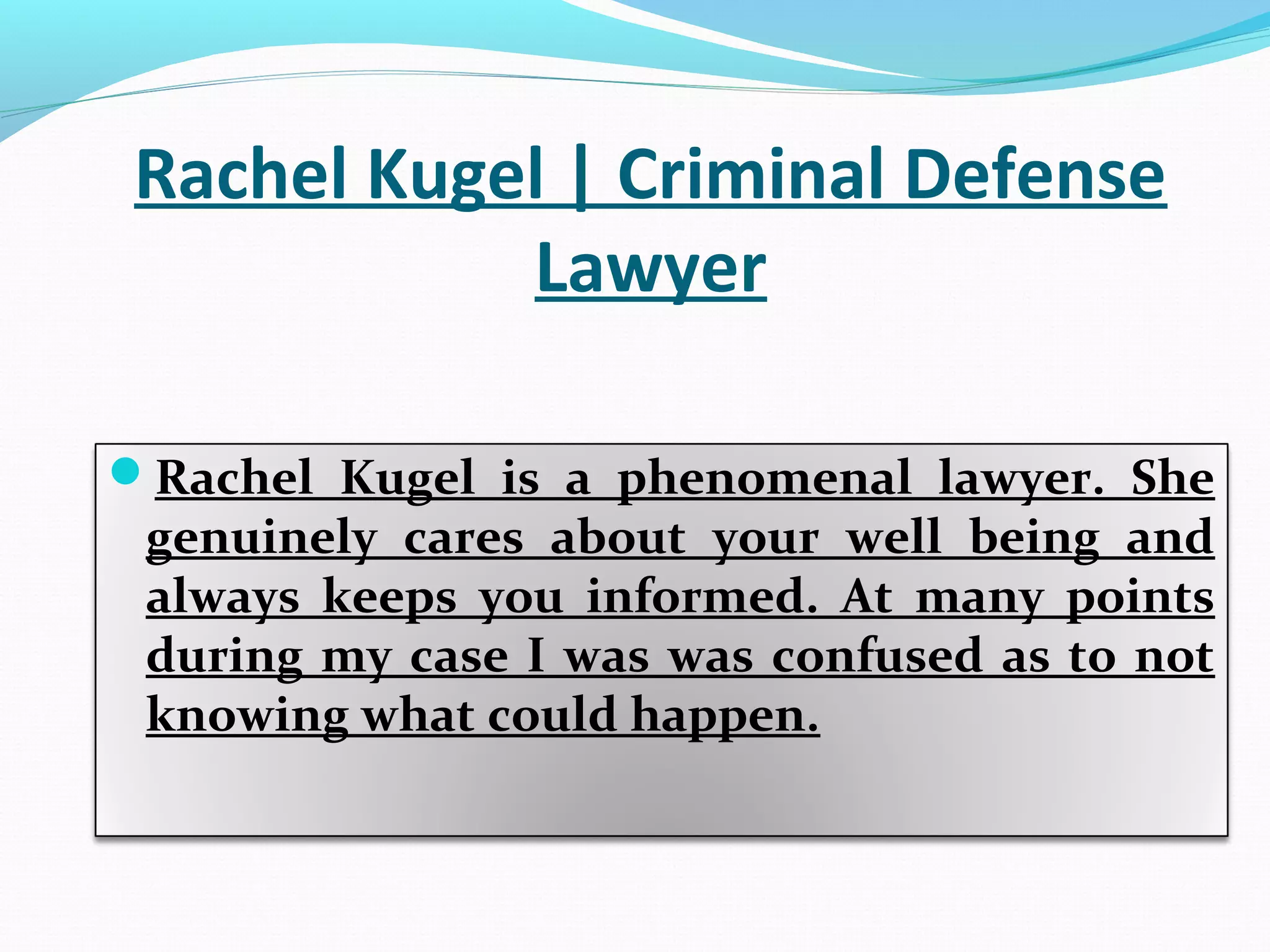 Rachel Kugel | Criminal Defense Lawyers | PPS