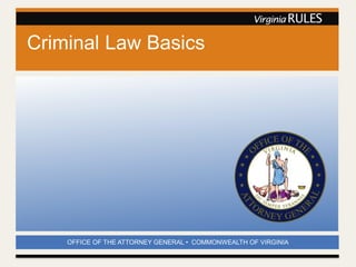 Criminal-Law-Basics-Presentation.pptx... | PPT