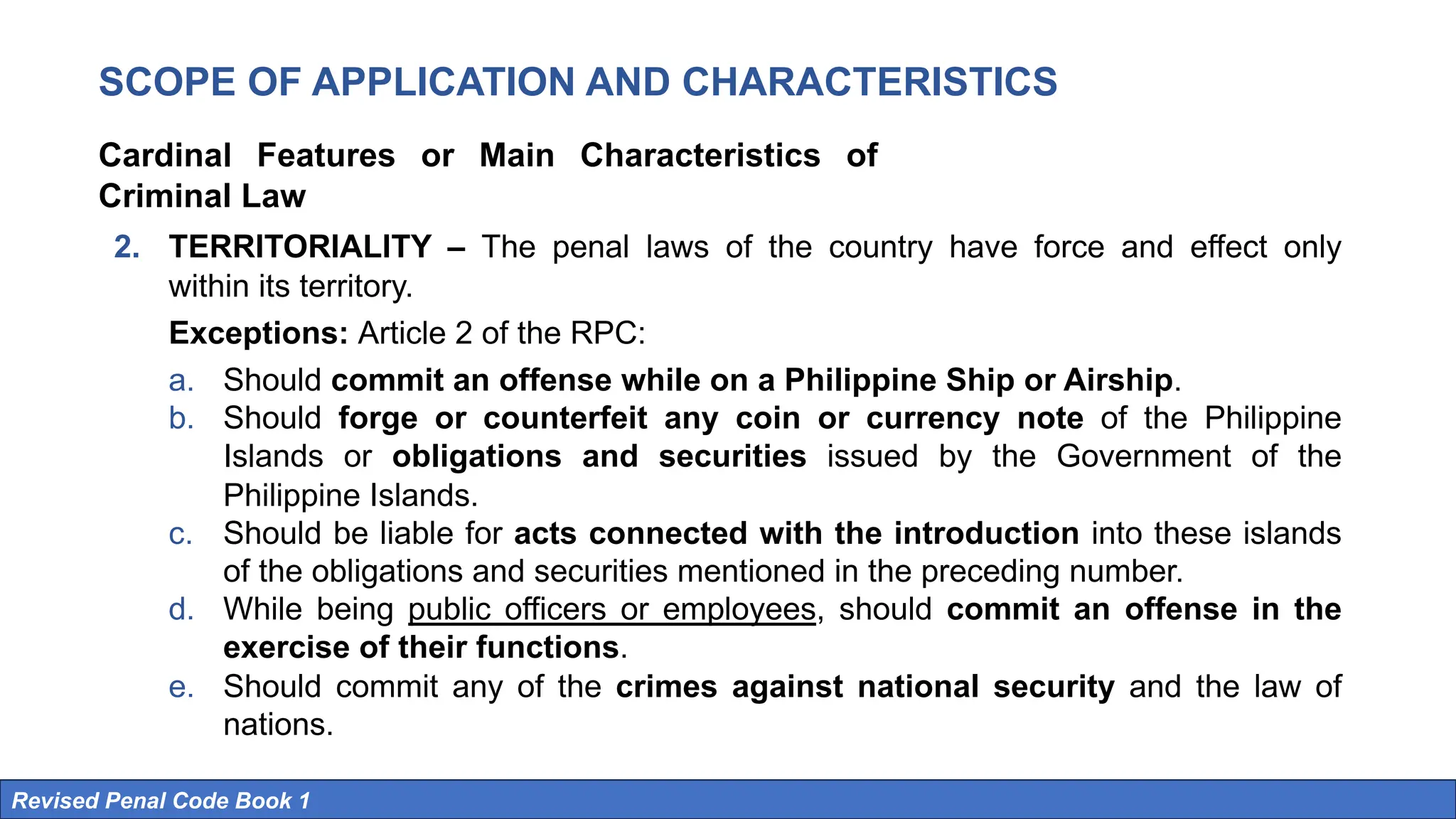 Criminal-Law book 1. base on the RPC OF THE PHILIPPINES | PDF