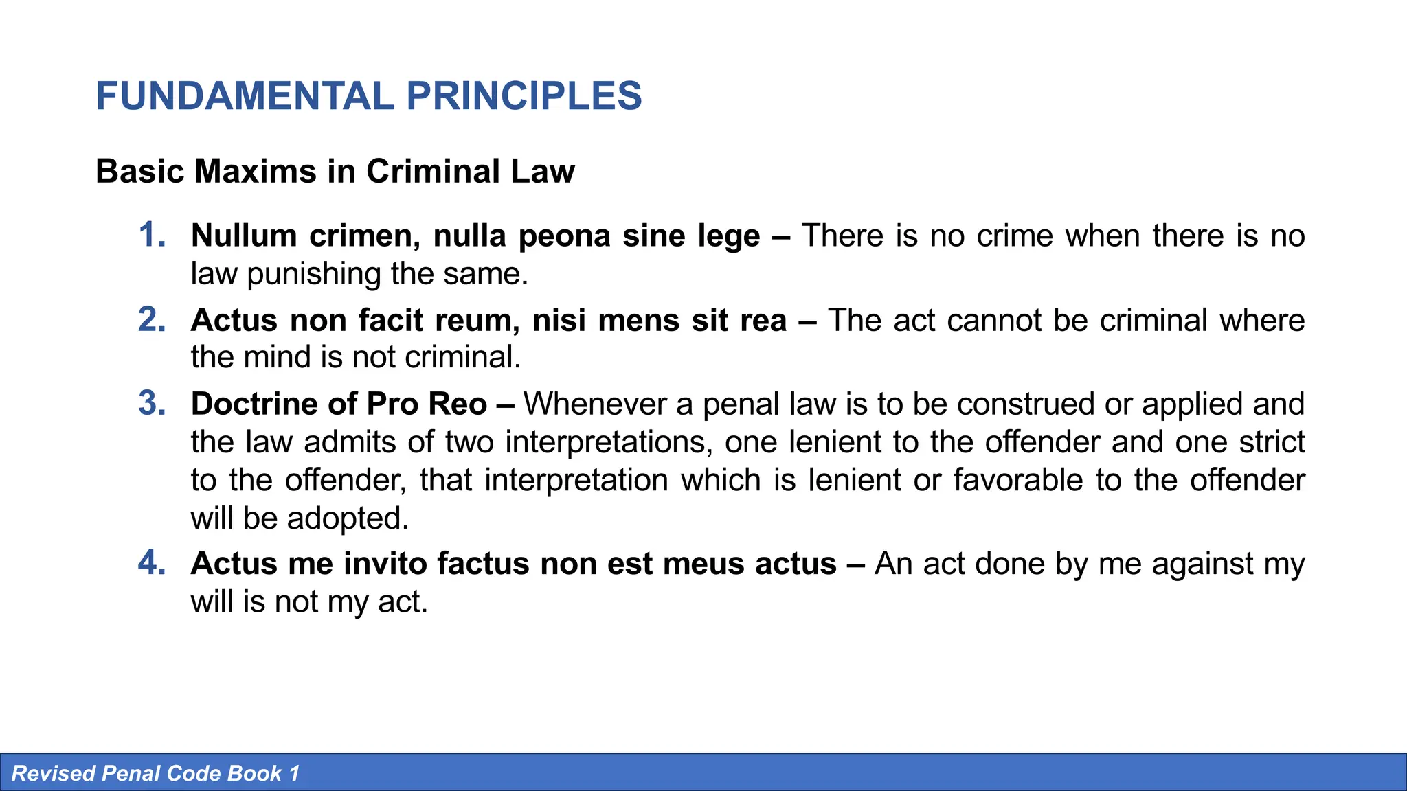 Criminal-Law book 1. base on the RPC OF THE PHILIPPINES | PDF