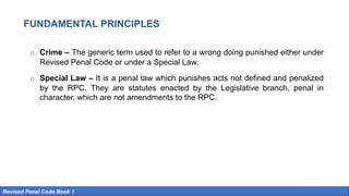 Criminal-Law book 1. base on the RPC OF THE PHILIPPINES | PDF