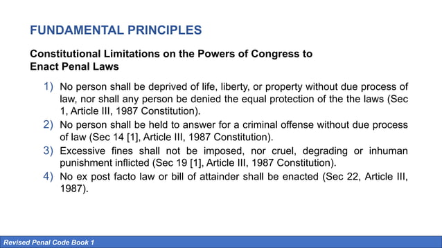 Criminal-Law book 1. base on the RPC OF THE PHILIPPINES | PDF | Law