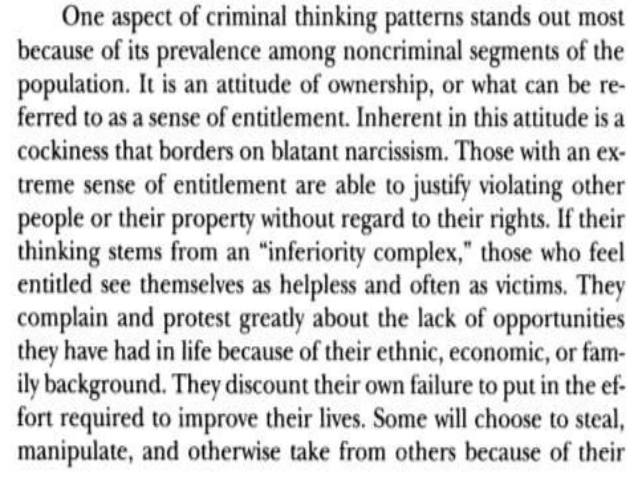 Criminal Thinking | PPTX | Crime & Harmful Acts to Individuals, Society ...