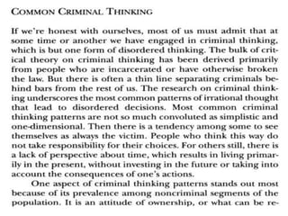 Criminal Thinking | PPTX | Crime & Harmful Acts to Individuals, Society & Human Right Violations ...