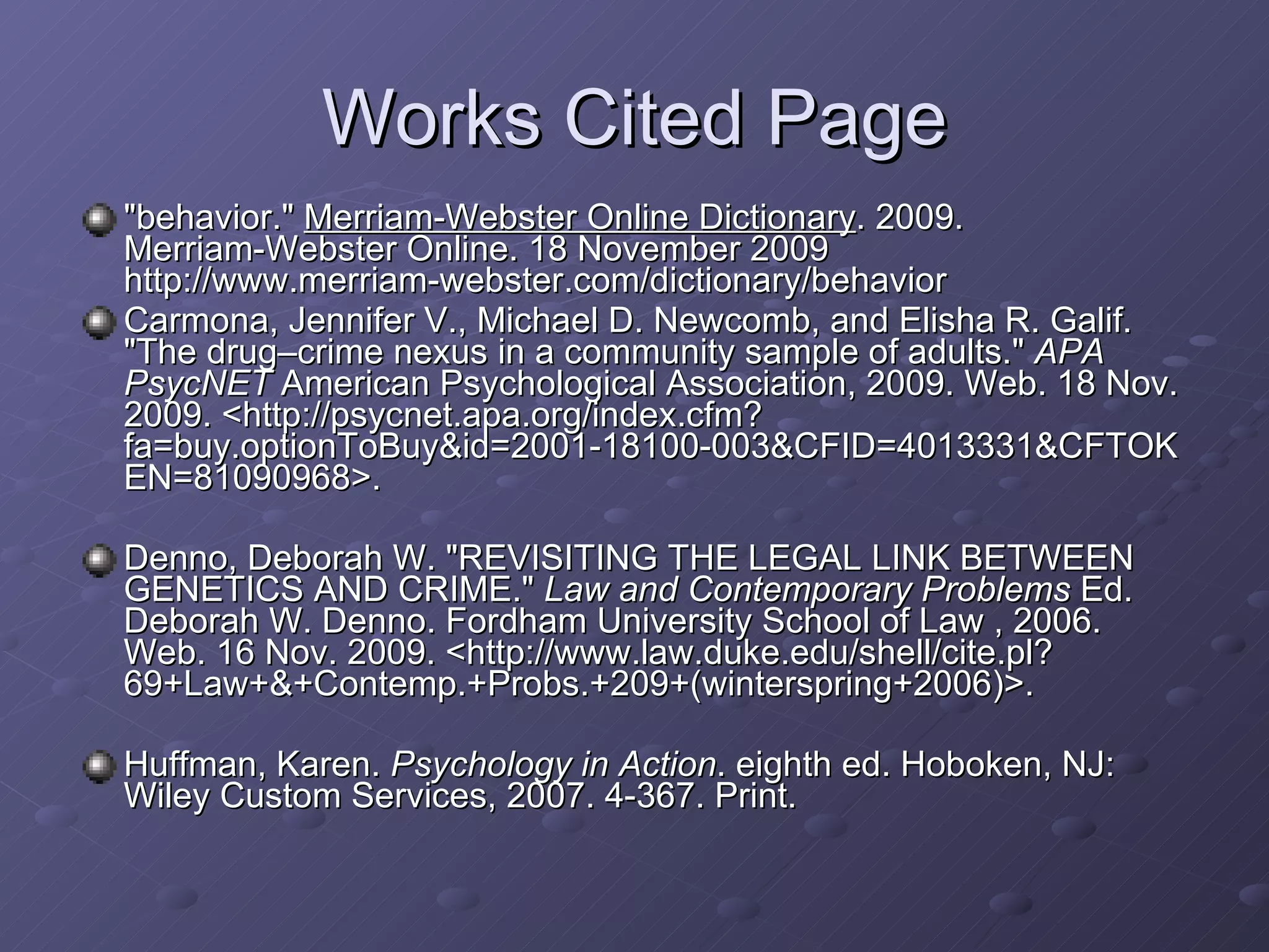 Criminal Behavior Powerpoint | PPT