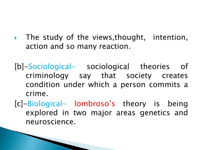 criminal behaviour theory.pptx | Crime & Harmful Acts to Individuals ...