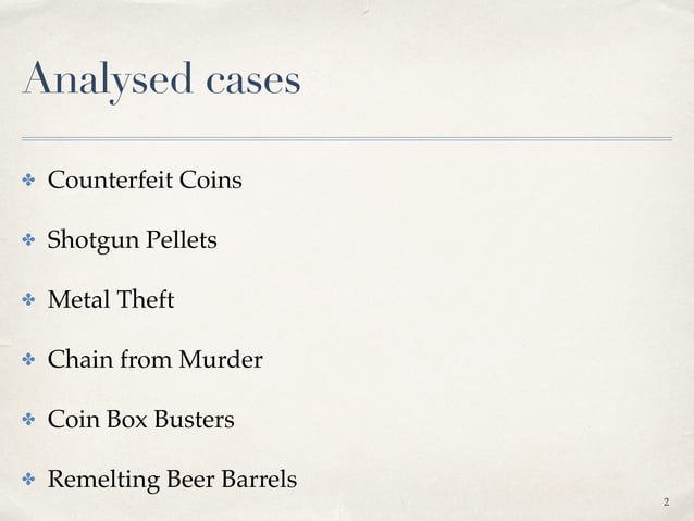 Criminal cases solved by engineering | PPT