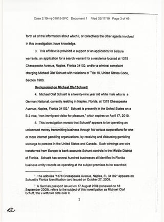 Criminal Court Complaint Michael Olaf Schuett Gambling Bluetool ...
