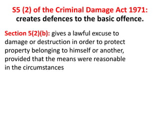 Criminal damage | PPTX