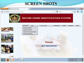 Criminal identification system | PPT