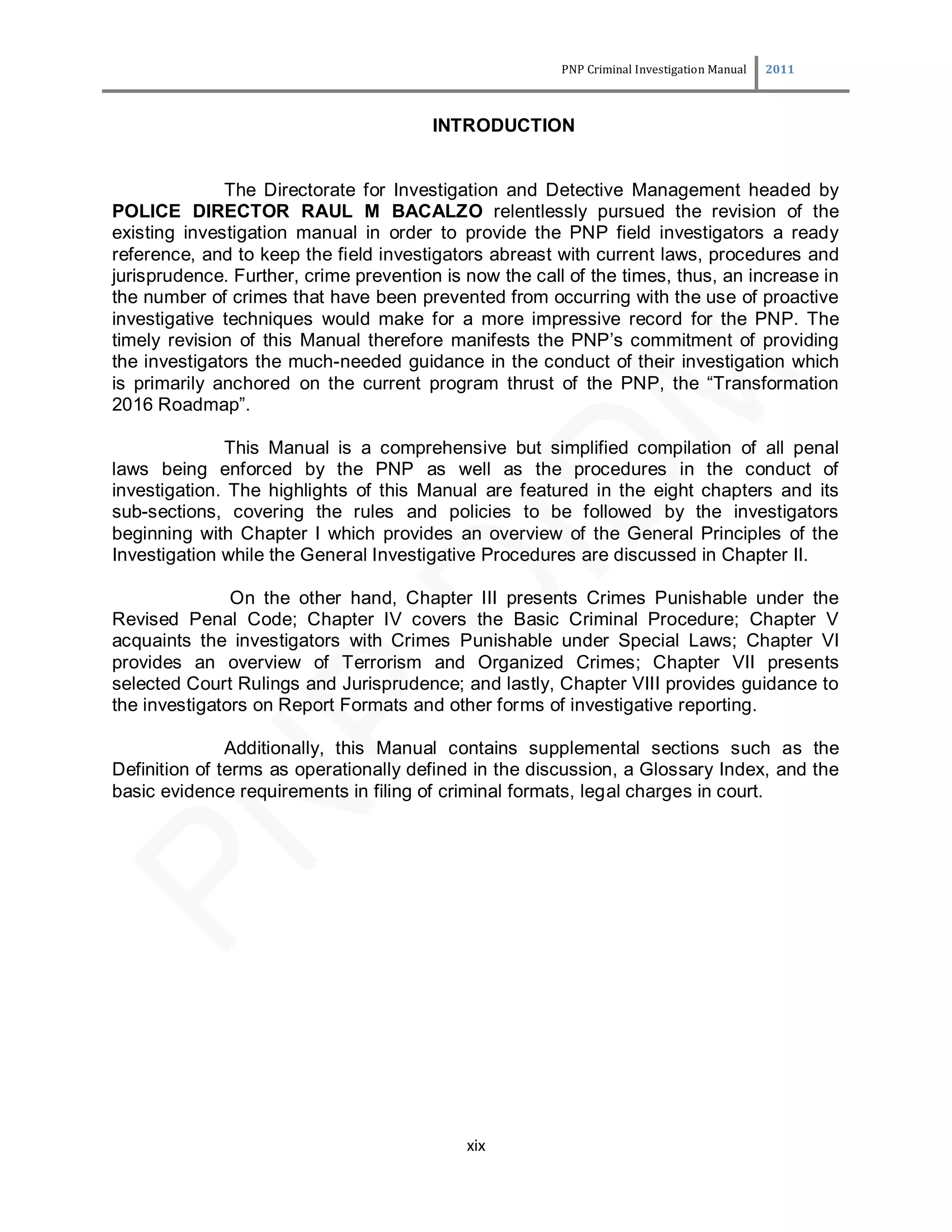 Criminal investigation manual | PDF