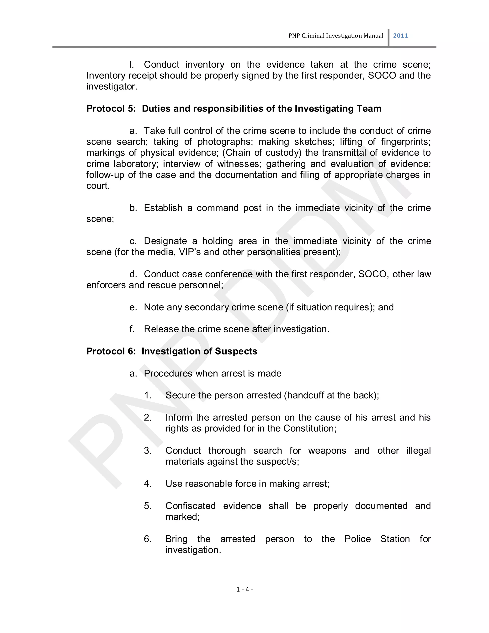 Criminal investigation manual | PDF