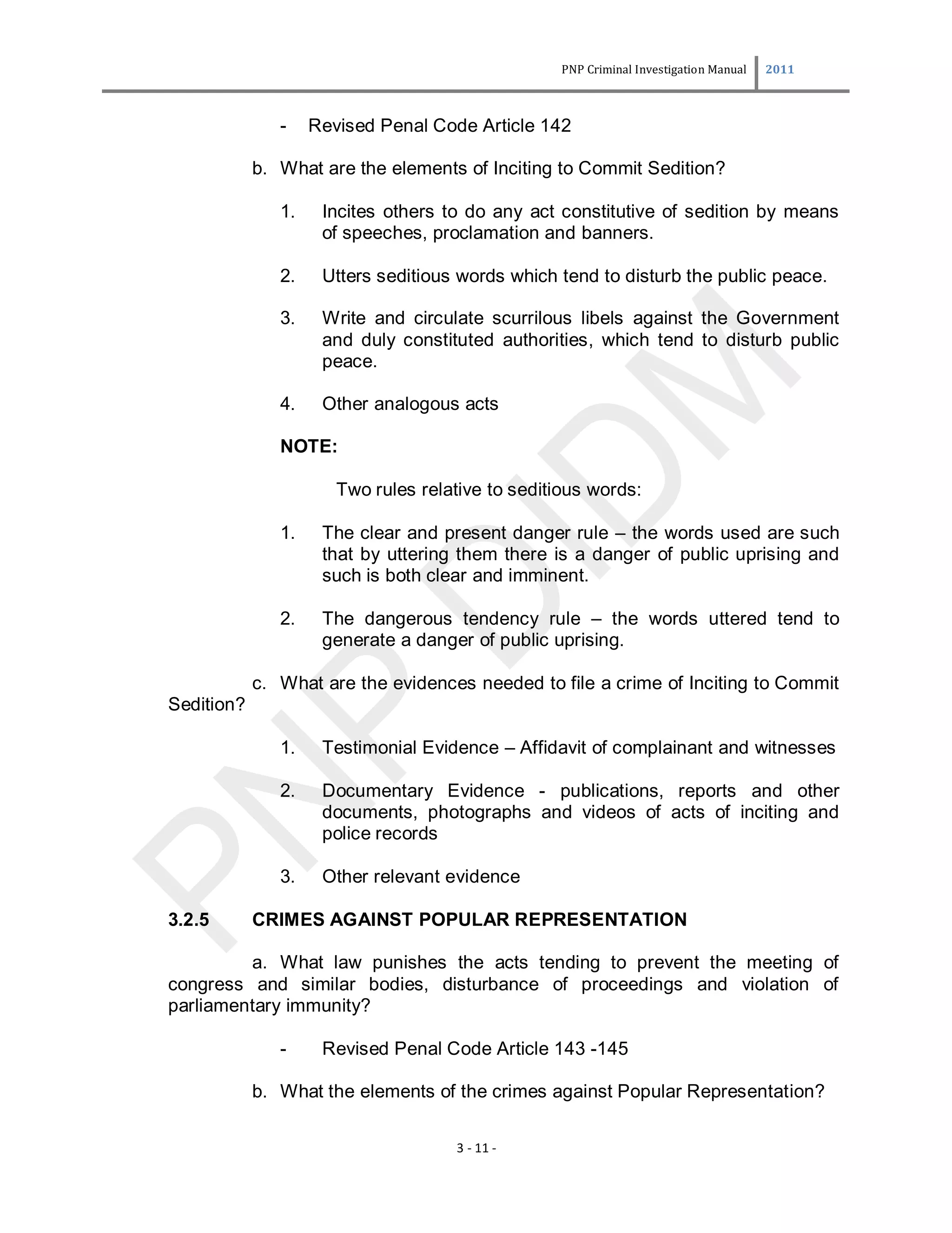 Criminal investigation manual | PDF