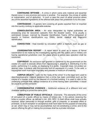 Criminal investigation manual | PDF