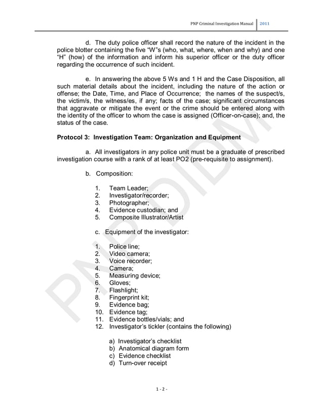Criminal investigation manual | PDF