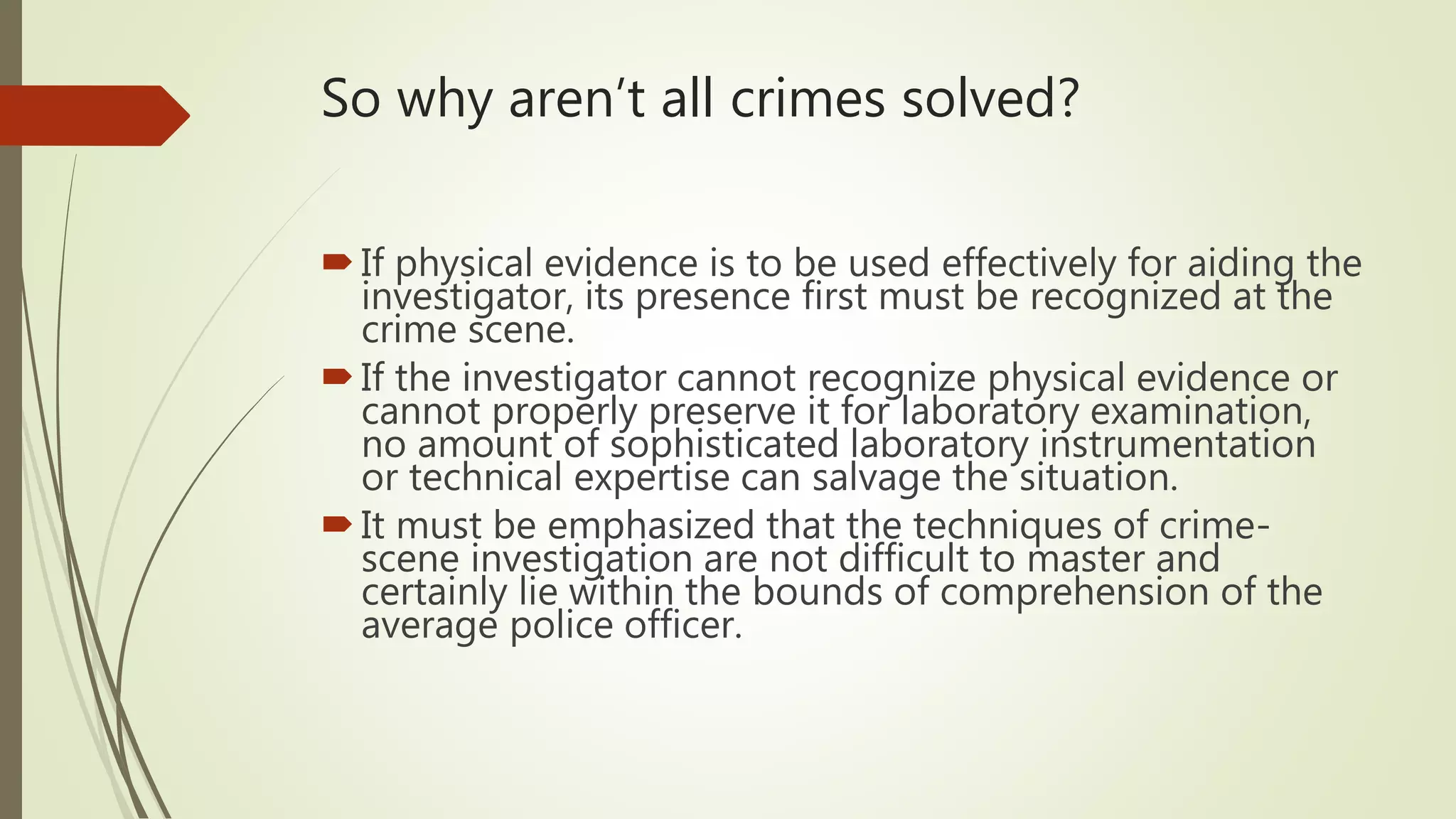 Criminalistics Unit 3 | PPTX