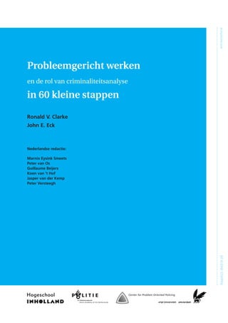 Criminaliteitsanalyse in 60 stappen | PDF