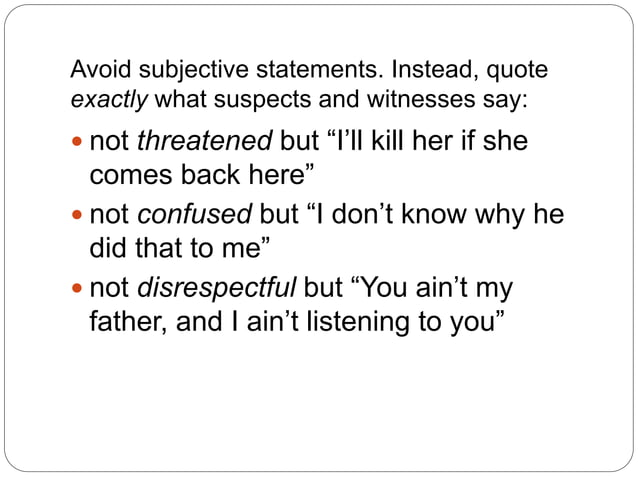 Criminal Justice 6: Objectivity | PPTX