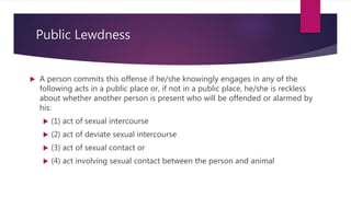 Criminal justice and sexual offenses | PPT