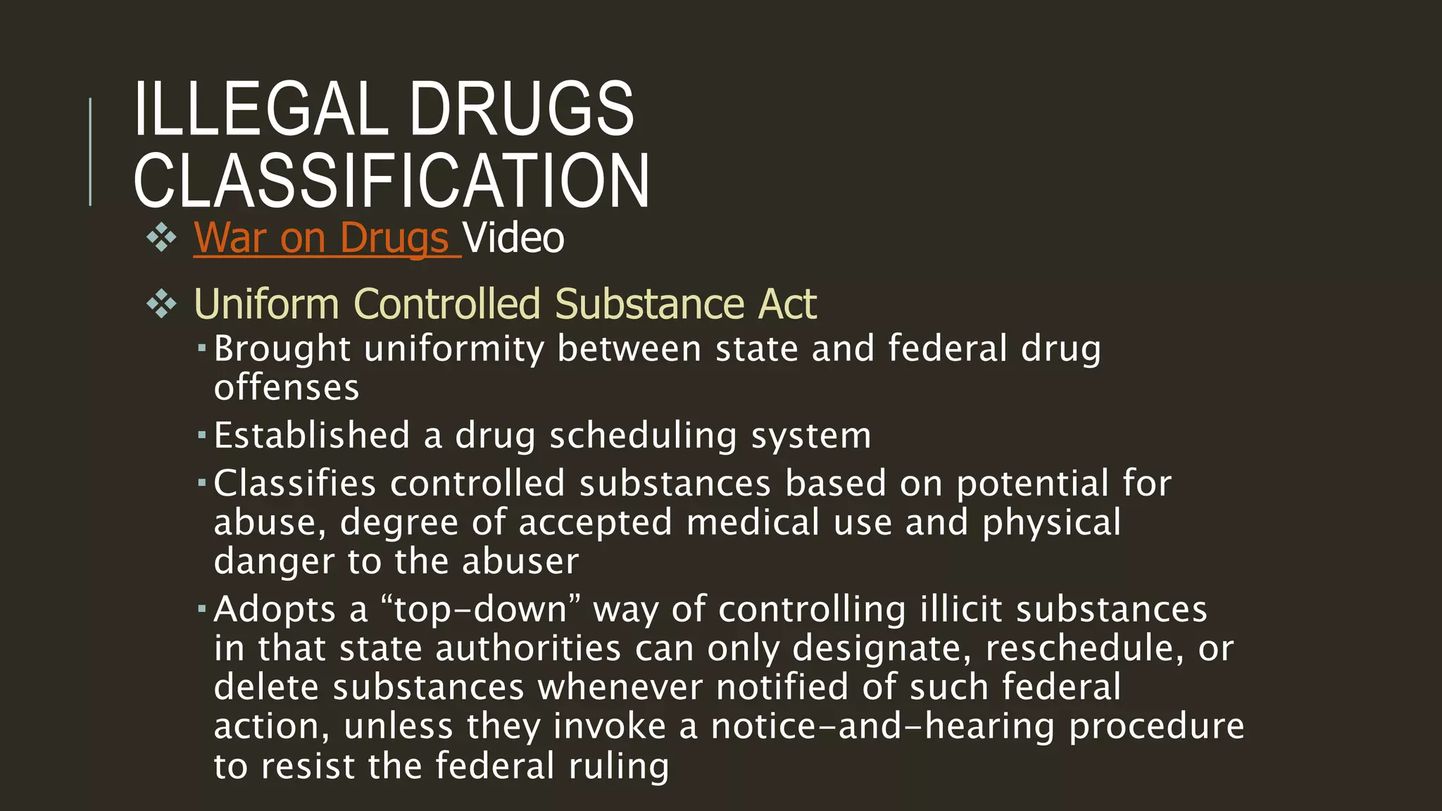 Criminal justice and drug offenses | PPTX