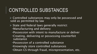 Criminal justice and drug offenses | PPTX