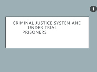 Criminal justice system | PPT