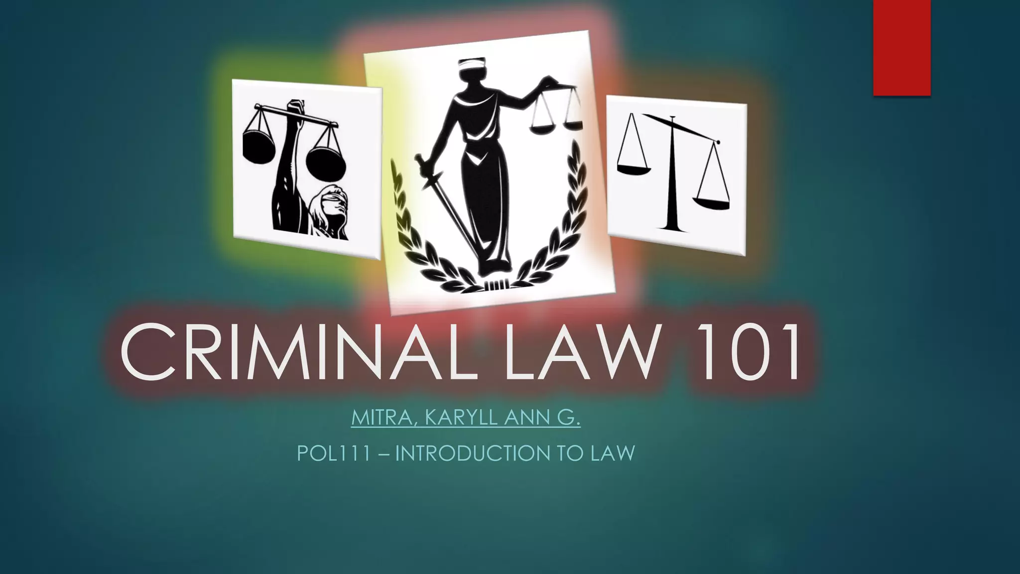 INTRODUCTION TO CRIMINAL LAW | PDF