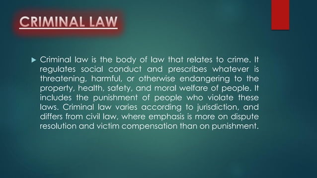 INTRODUCTION TO CRIMINAL LAW | PDF
