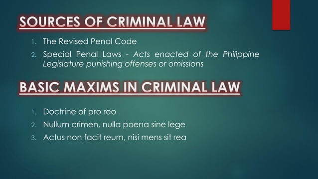 INTRODUCTION TO CRIMINAL LAW | PDF