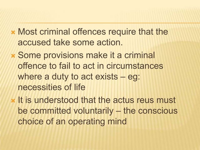 Fundamentals of Criminal Law in Canada | PPTX