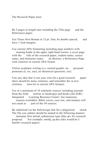 Criminal Law Research Paper Thesis A few of the reasons as t | PDF