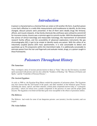Criminal poisoning | PDF | Chemistry | Science