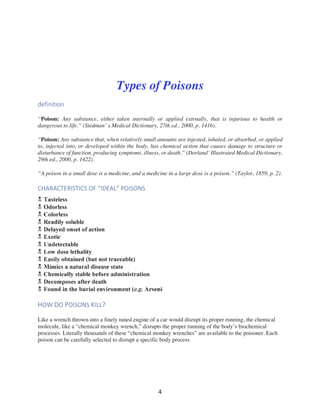 Criminal poisoning | PDF | Chemistry | Science