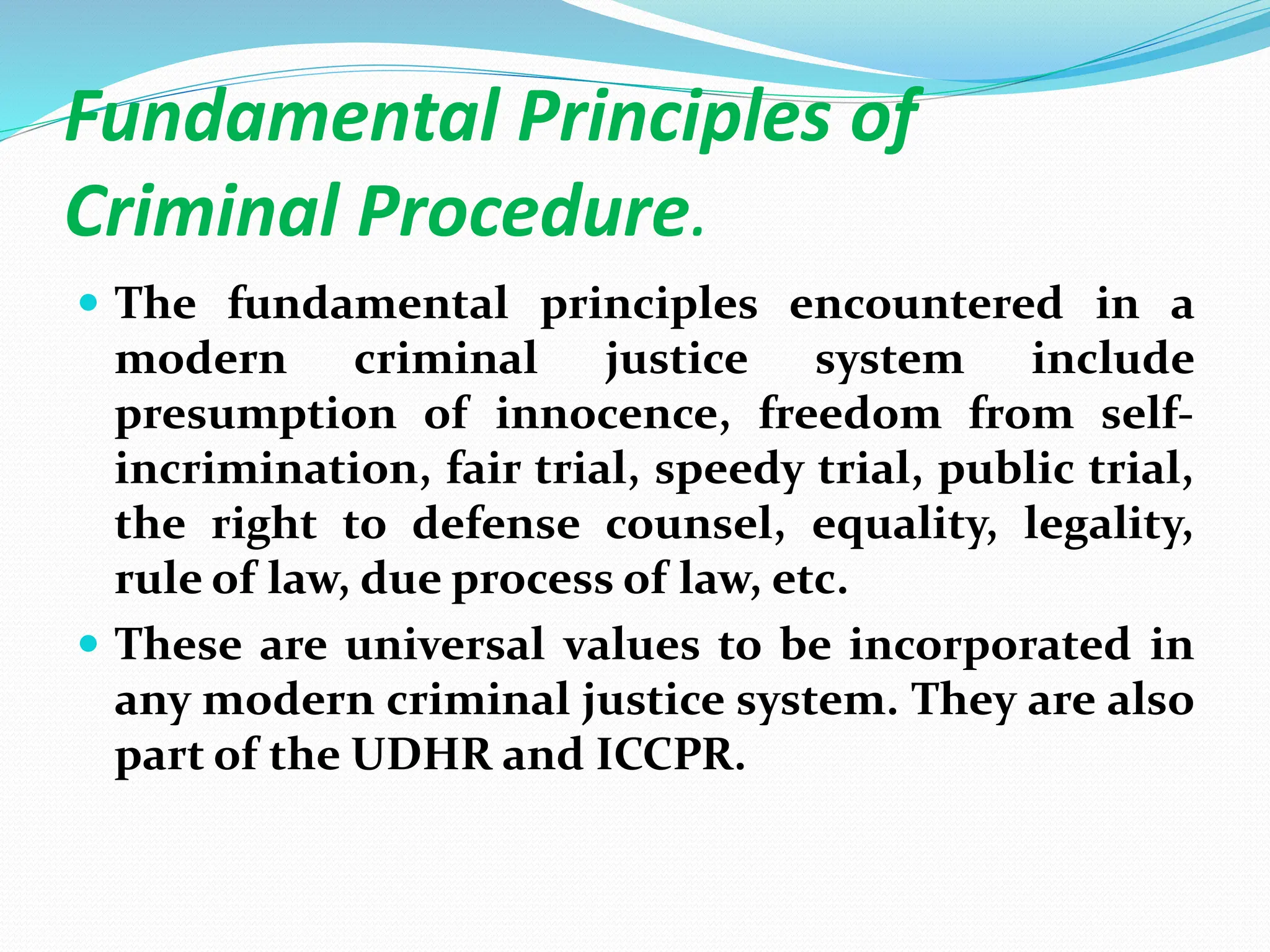Law of criminal procedure Lecture Notes ppt | PPTX