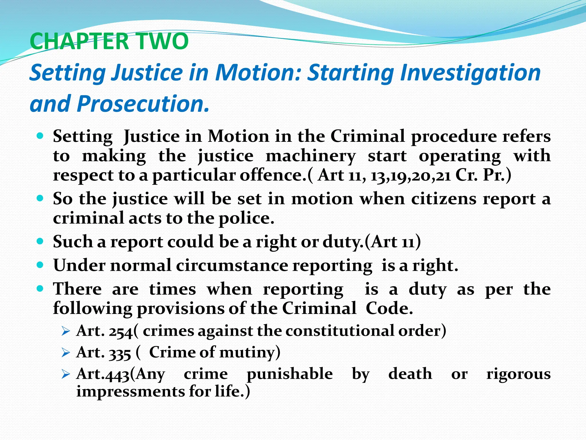 Law of criminal procedure Lecture Notes ppt | PPTX