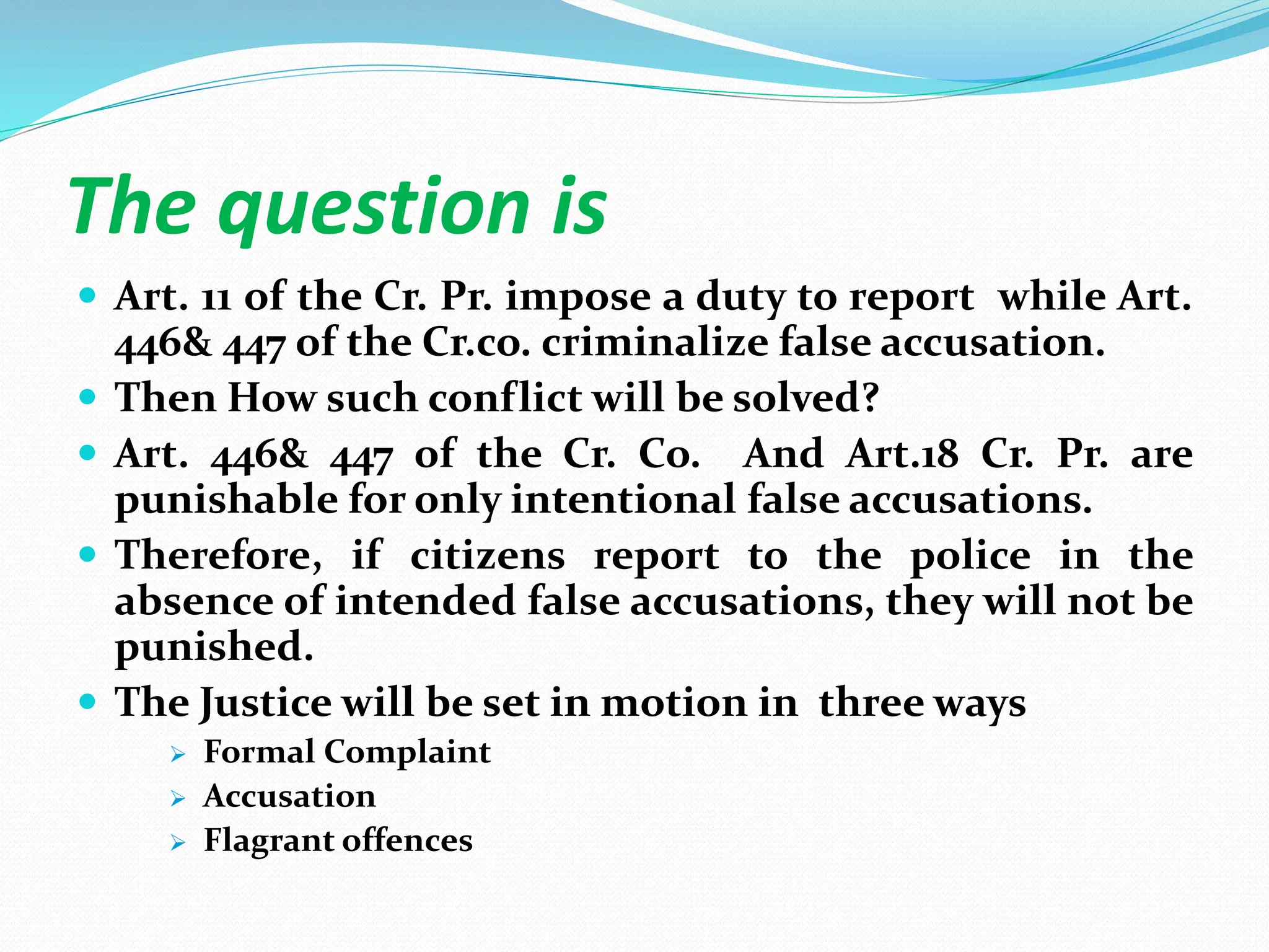 Law of criminal procedure Lecture Notes ppt | PPTX