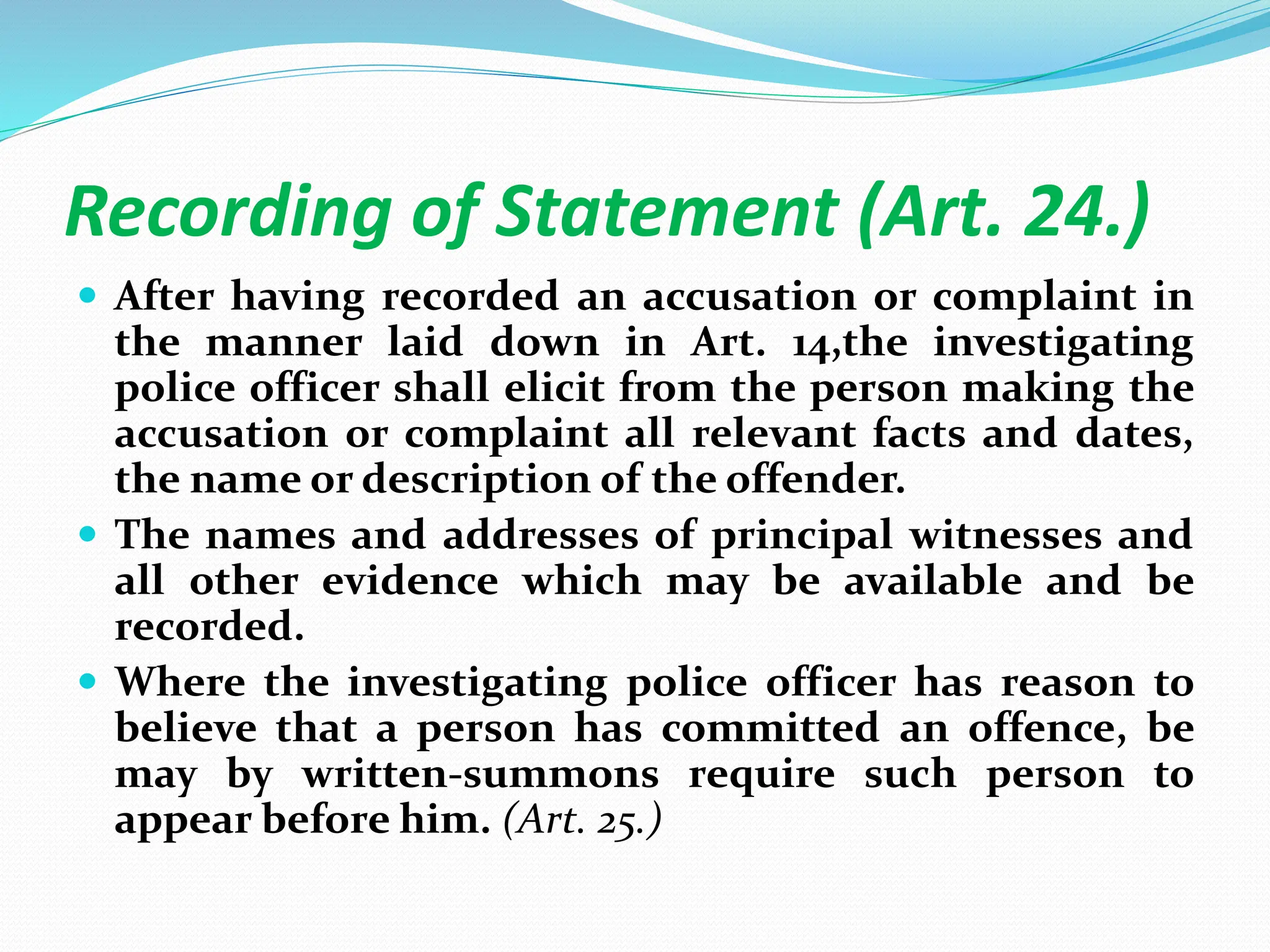 Law of criminal procedure Lecture Notes ppt | PPTX