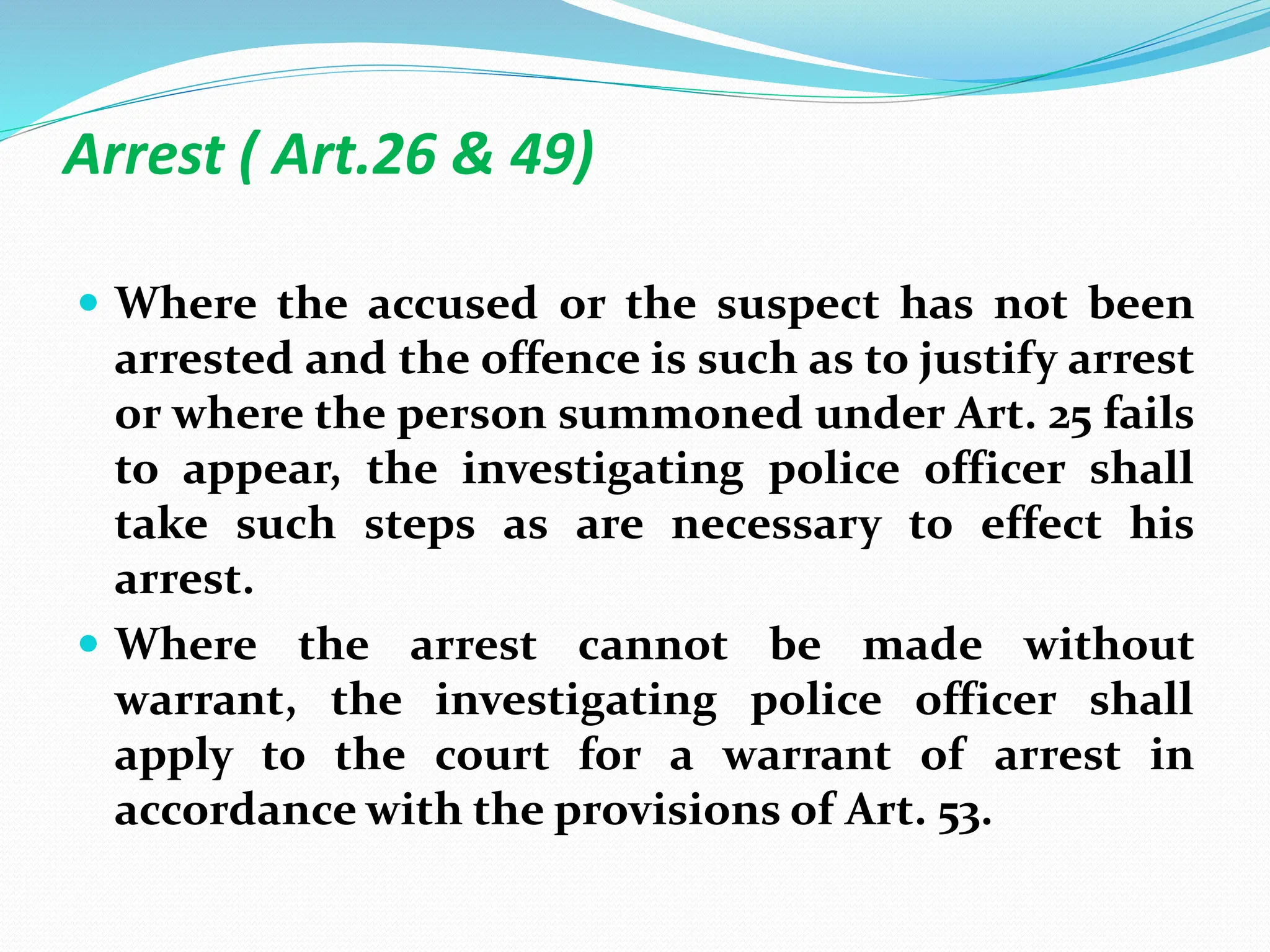 Law of criminal procedure Lecture Notes ppt | PPTX